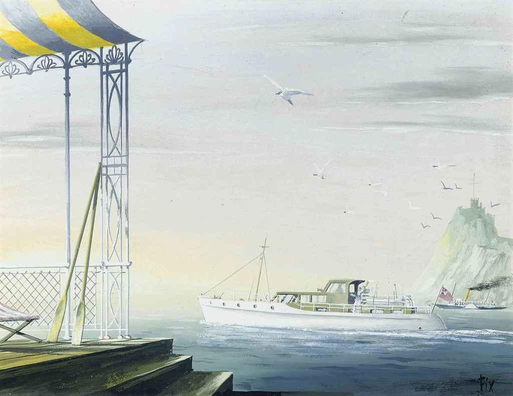 Felix Kelly | 2 works: A Day by the Sea; and A summer's day (Circa 1953 ...