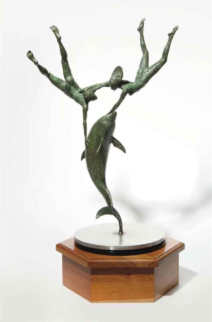 David Wynne | Dolphin with Dancers | MutualArt