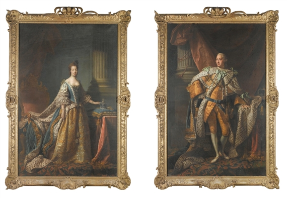 Allan Ramsay | Portraits of George III and Queen Charlotte | MutualArt