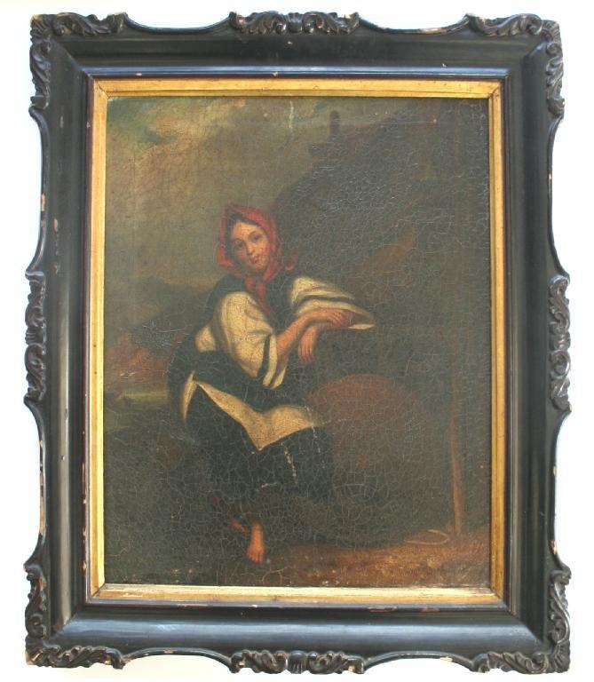 George Chinnery | PORTRAIT OF A SEATED GIRL | MutualArt