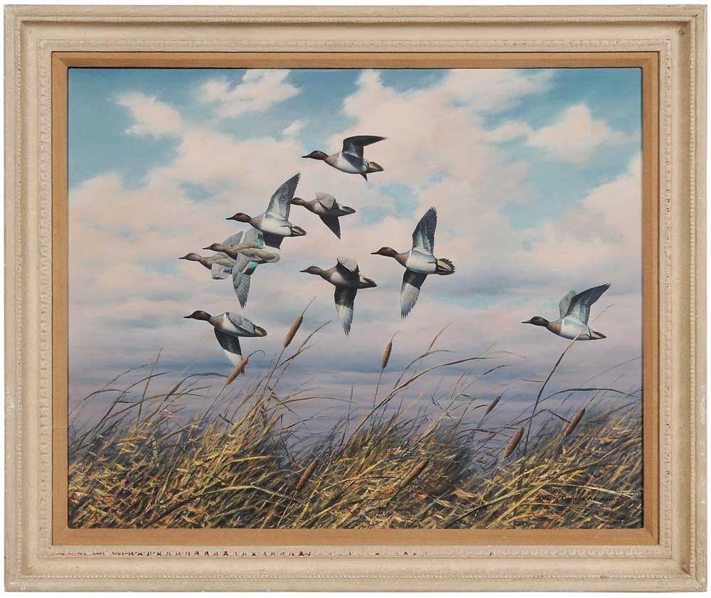 Harry Curieux Adamson | Hedge-Hopping Teal | MutualArt