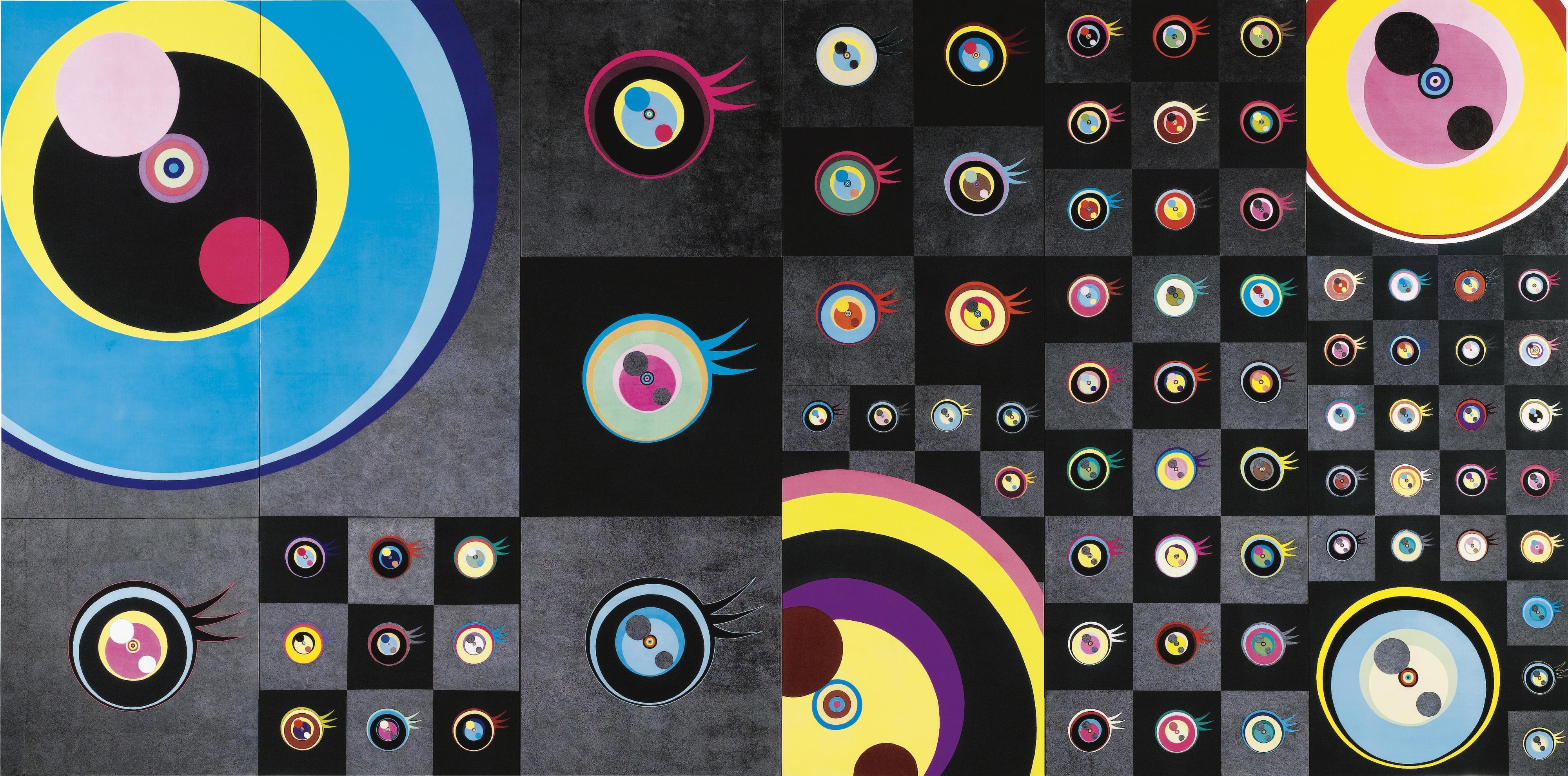 Takashi Murakami | Superflat Jellyfish Eyes 1 (2003) | MutualArt