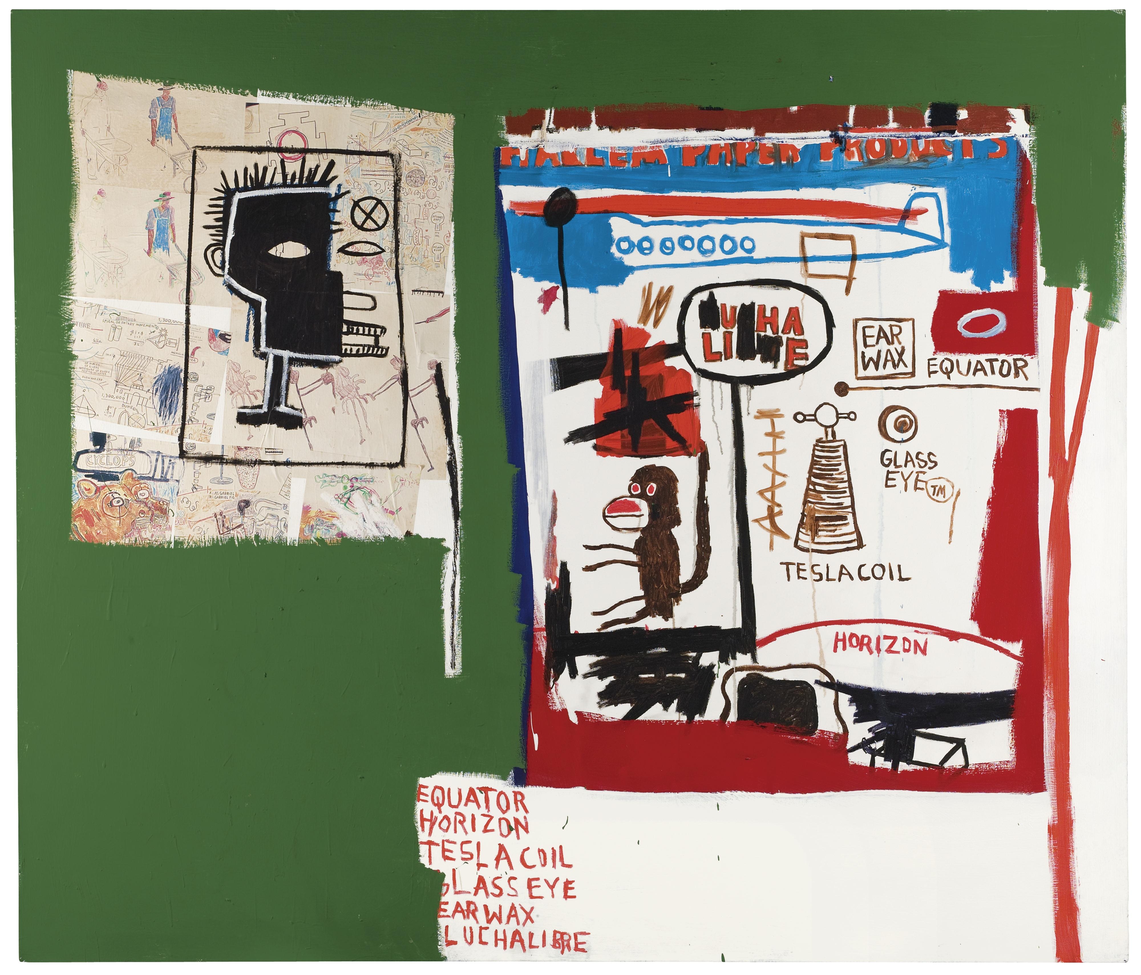 Jean-Michel Basquiat | Harlem Paper (1987) | MutualArt