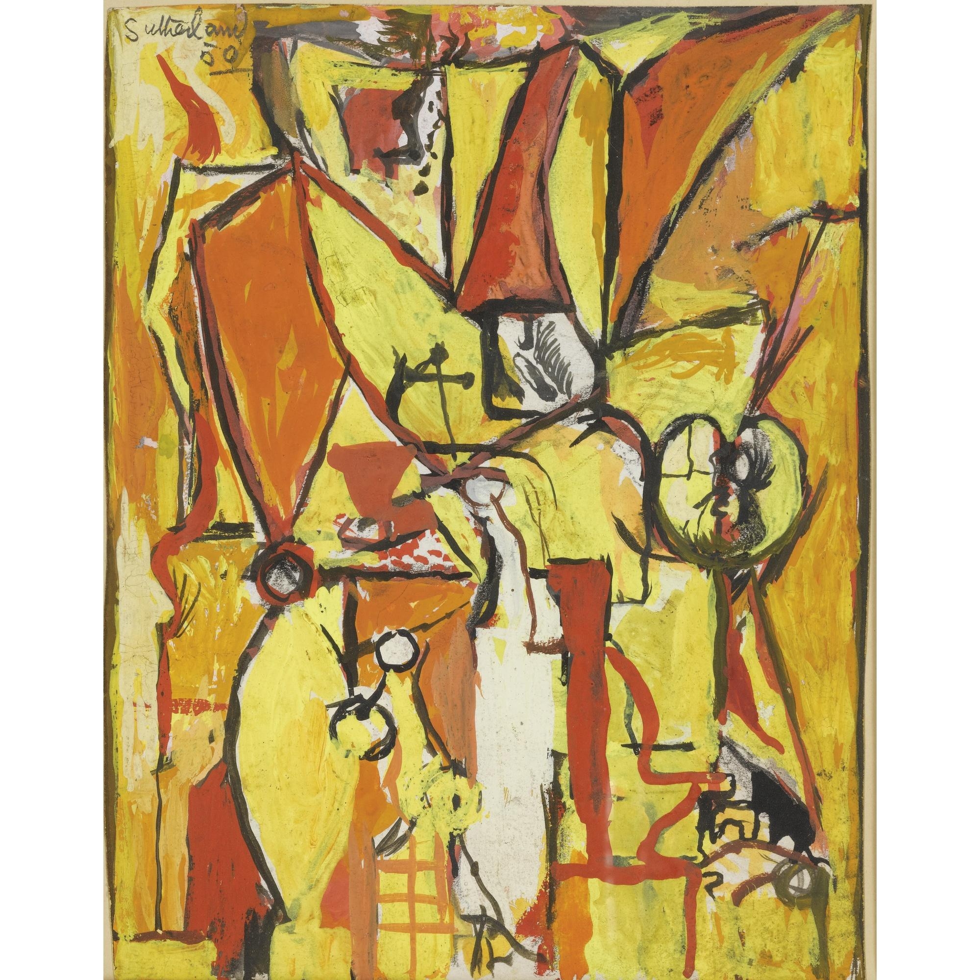 Graham Sutherland | Study for 'Entrance to a Lane' (1944) | MutualArt