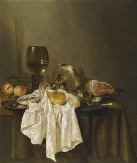 Willem Claesz Heda A Banketje Still Life With A Roemer 1651