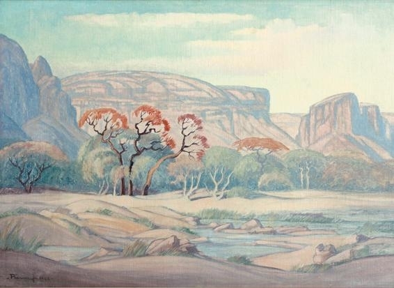 Jacob Hendrik Pierneef | KRANSKOP RIVER MATLABAS (1942) | MutualArt