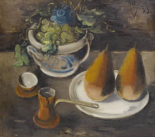 Alexander Vasilievich Shevchenko | Still life with pears (1933) | MutualArt