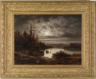 Albert Rieger | Encounter on the River (Danube?) | MutualArt
