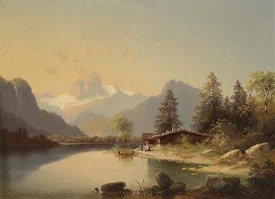 Johann Joseph Rauch | Mountain Landscape (1866) | MutualArt
