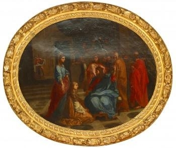 Nicolas Poussin | Jesus predikar i templet | MutualArt