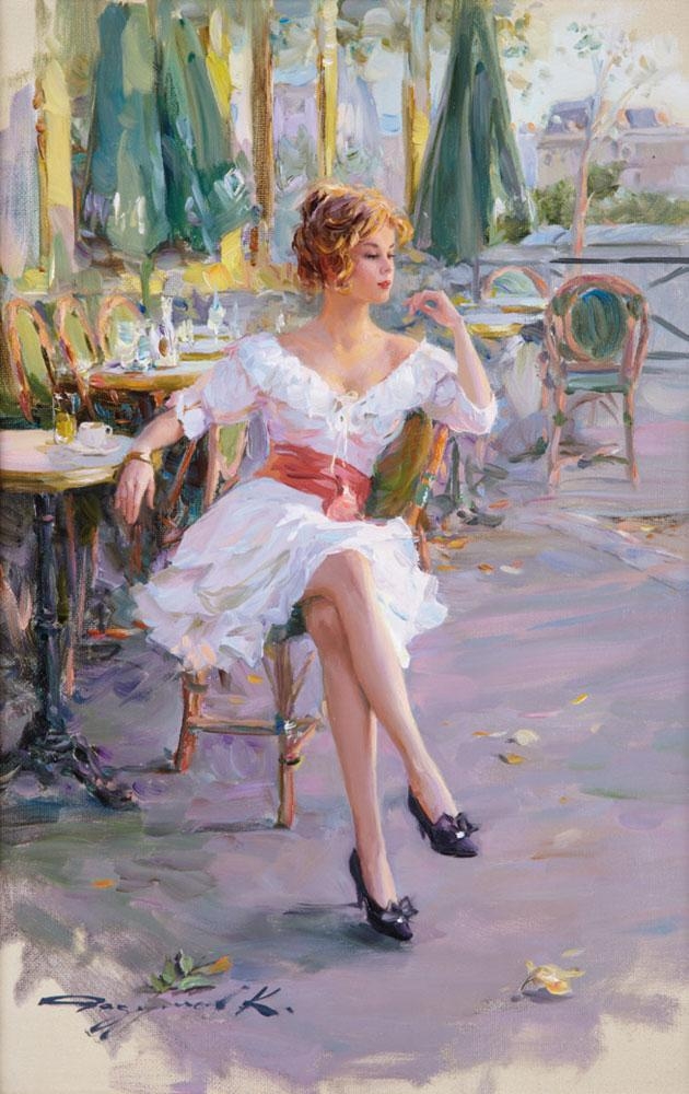 Konstantin Razumov | A la terrasse du café | MutualArt