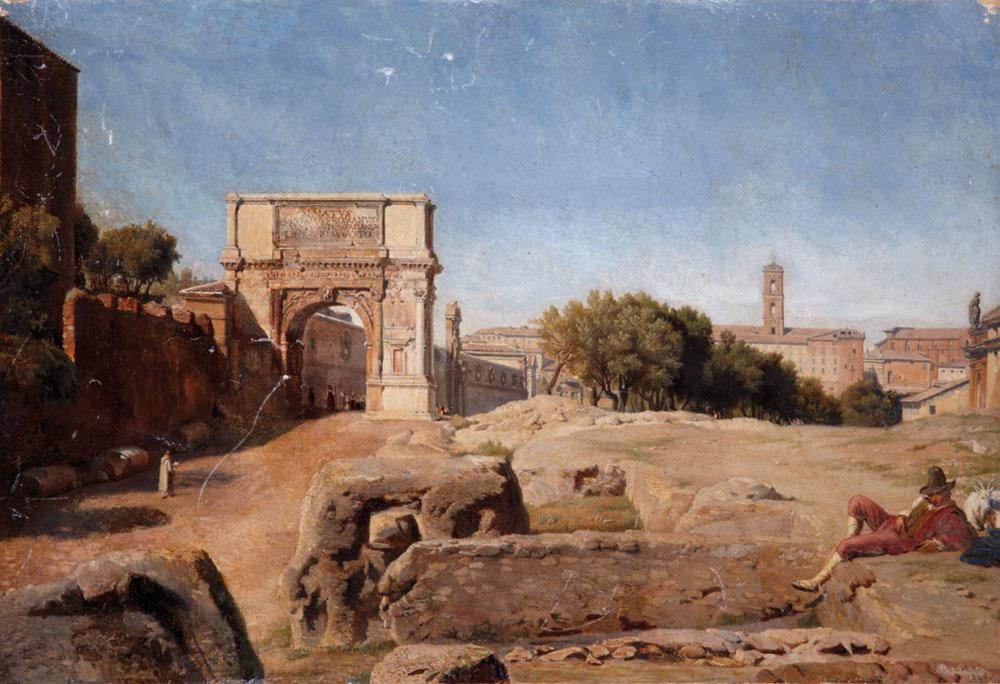 Alphonse Henri Perin | Rome, l’Arc de Vespasien et Titus | MutualArt