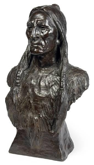 Max Bachmann | Bust of an Indian (1902) | MutualArt