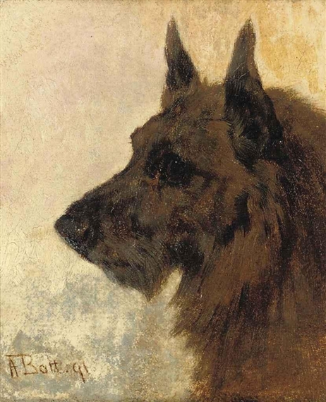 Arthur Batt | A Terrier (1891) | MutualArt
