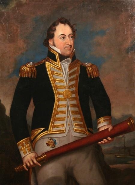 European School, 19th Century | Naval Sea Captain with Concordia Medal ...