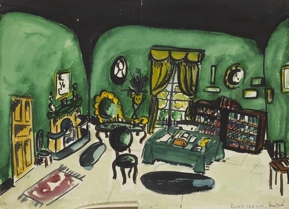 Anne Yeats | 3 works: THREE SET DESIGNS FOR ABBEY AND OLYPMIA THEATRE ...
