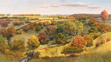 John Falter | Valley in Autumn | MutualArt
