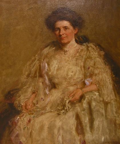 Henry Salem Hubbell | PORTRAIT OF MRS. CASS | MutualArt