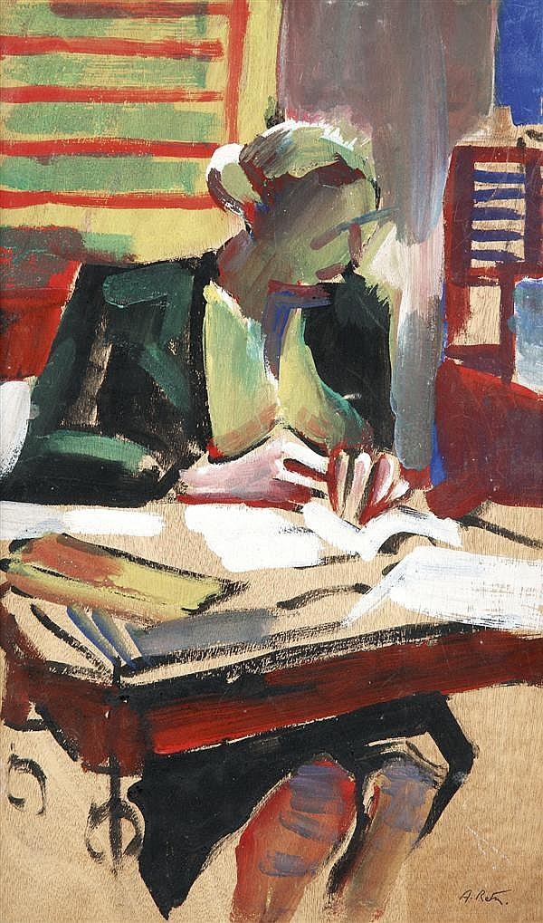 Alfred Reth | Femme à la lecture | MutualArt