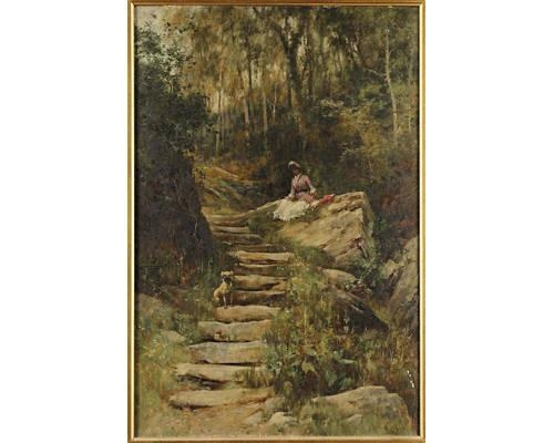 Alfred Augustus Glendening Jr. | The Young Woodcutter in A Woodland ...