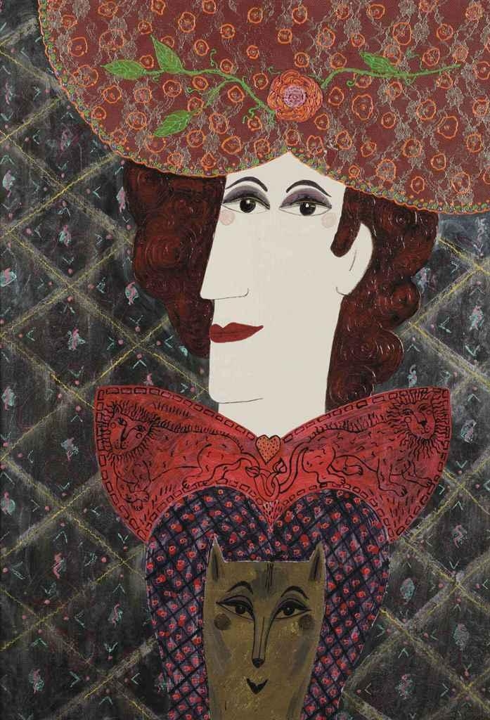Nina Romm | The Trellis Queen (or Lady from Africa with Double-Lion ...