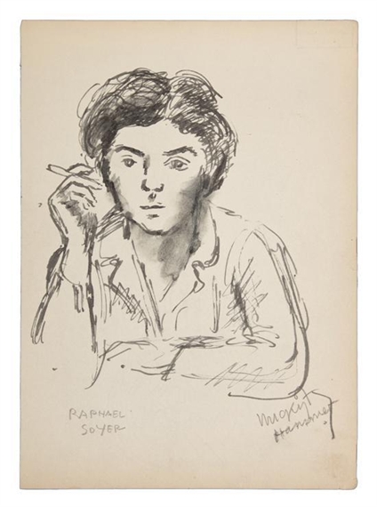 Raphael Soyer | Sixteen works: Drawings | MutualArt