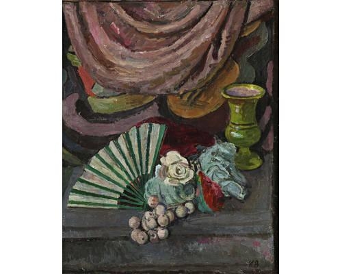 Vanessa Bell | Still life with fan | MutualArt