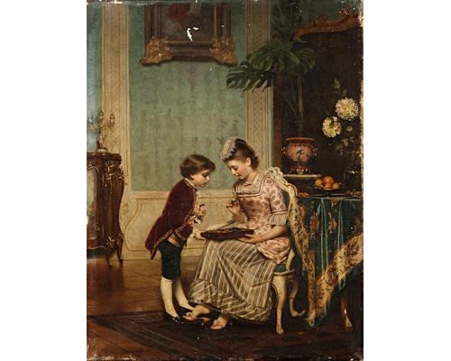 Felix Ehrlich | A game of draughts | MutualArt