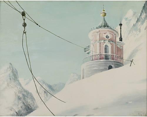 Felix Kelly | An Alpine Folly | MutualArt