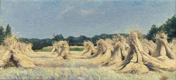 Johannes Roggen | Haystacks (1912) | MutualArt