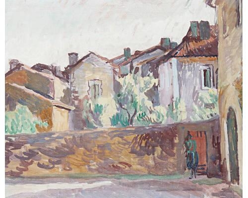 Duncan Grant | Figures in a Landscape After Poussin (1967) | MutualArt