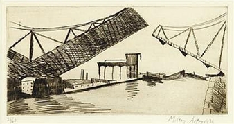 Avery Milton | Drawbridge (The Harlem River Bridge) (1936) | MutualArt