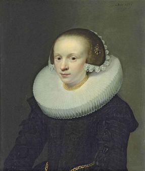Van Ravesteyn Jan | Portrait of a Young Lady (1631) | MutualArt