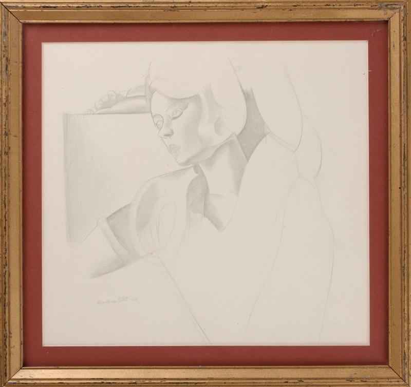 Percy Wyndham Lewis | Portrait of James Joyce (1920) | MutualArt