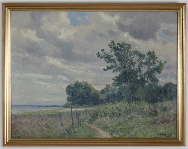 Karl Harald Alfred Broge | A Sunny Afternoon at Roskilde Fjord (1945 ...