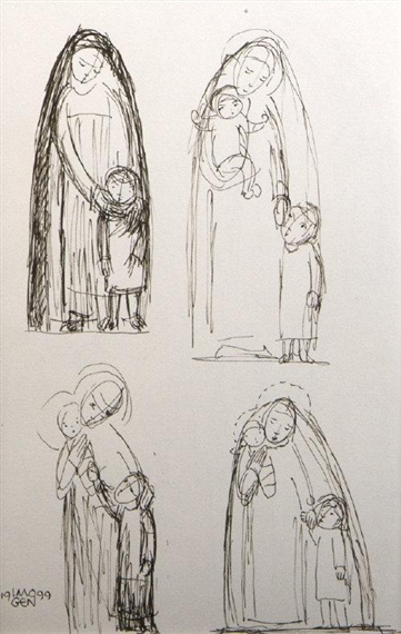 Imogen Stuart | Studies of Mothers and Children (1999) | MutualArt