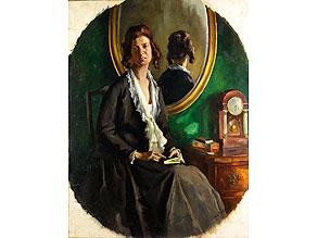 Hans Mathis | PORTRAIT EINER JUNGEN DAME (1921) | MutualArt