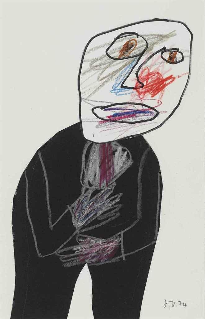 Jean Dubuffet | Portrait d'Homme (1974) | MutualArt