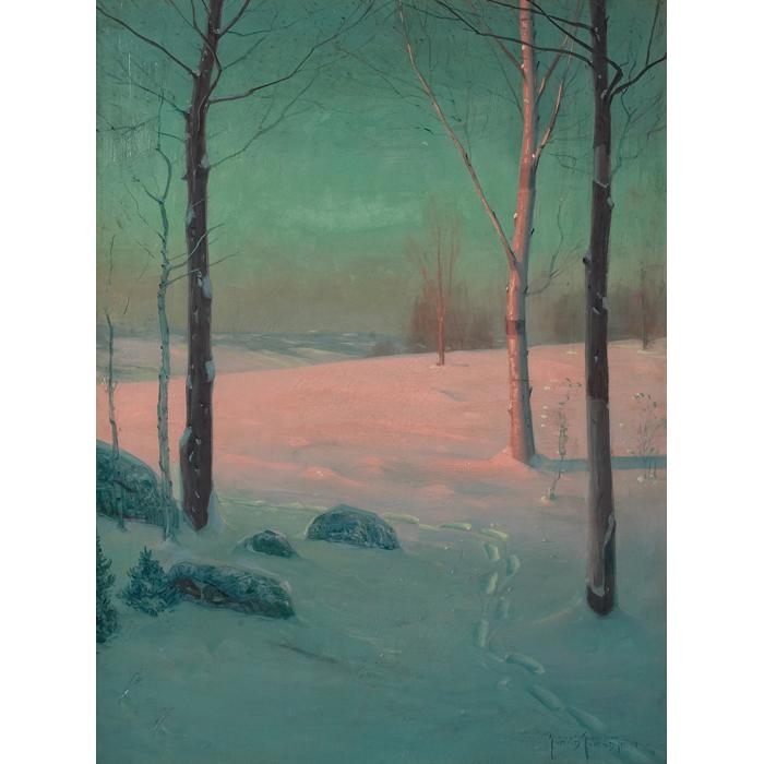 Svend Rasmussen Svendsen | Winter Landscape (Circa 1900) | MutualArt