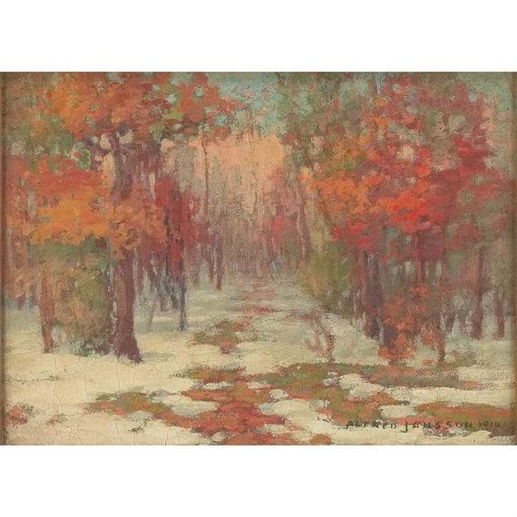 Alfred Jansson | Autumn Landscape (1910) | MutualArt