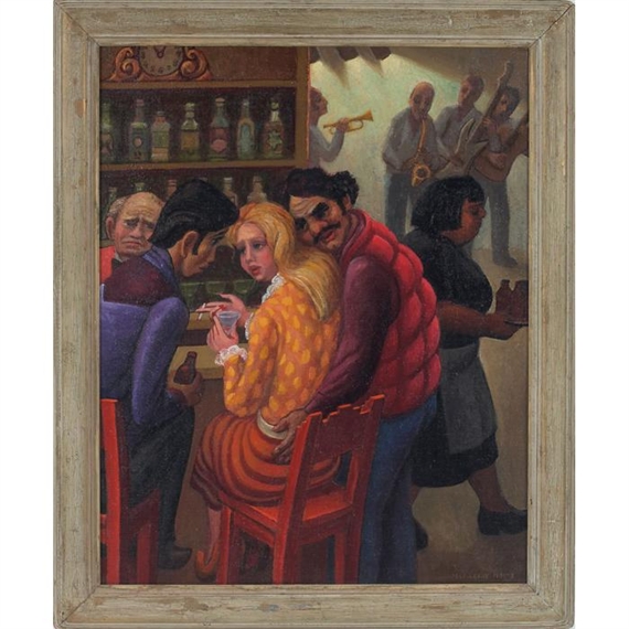 Eli Levin | Bar Scene (1981 - 1989) | MutualArt