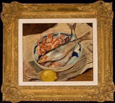 Derek Mynott | Still Life with Fish and Shrimp | MutualArt