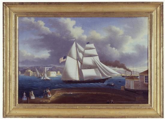 William Bygrave | Ship portrait of the bark White Wing (1854) | MutualArt
