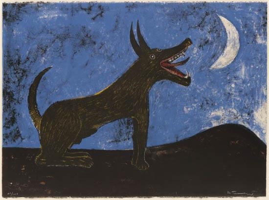 Rufino Tamayo | Perro de Luna (1973) | MutualArt