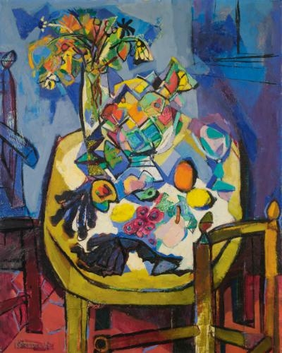 Abraham Rattner | Table Still Life (1945) | MutualArt