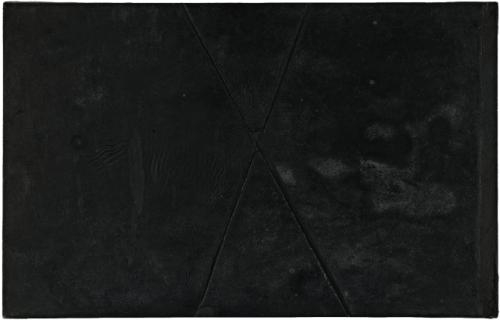 Antoni Tàpies | Grey of the Vertical Cross (1960) | MutualArt