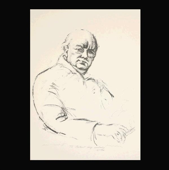 Leo Michelson | Portrait of Sir Winston Churchill | MutualArt