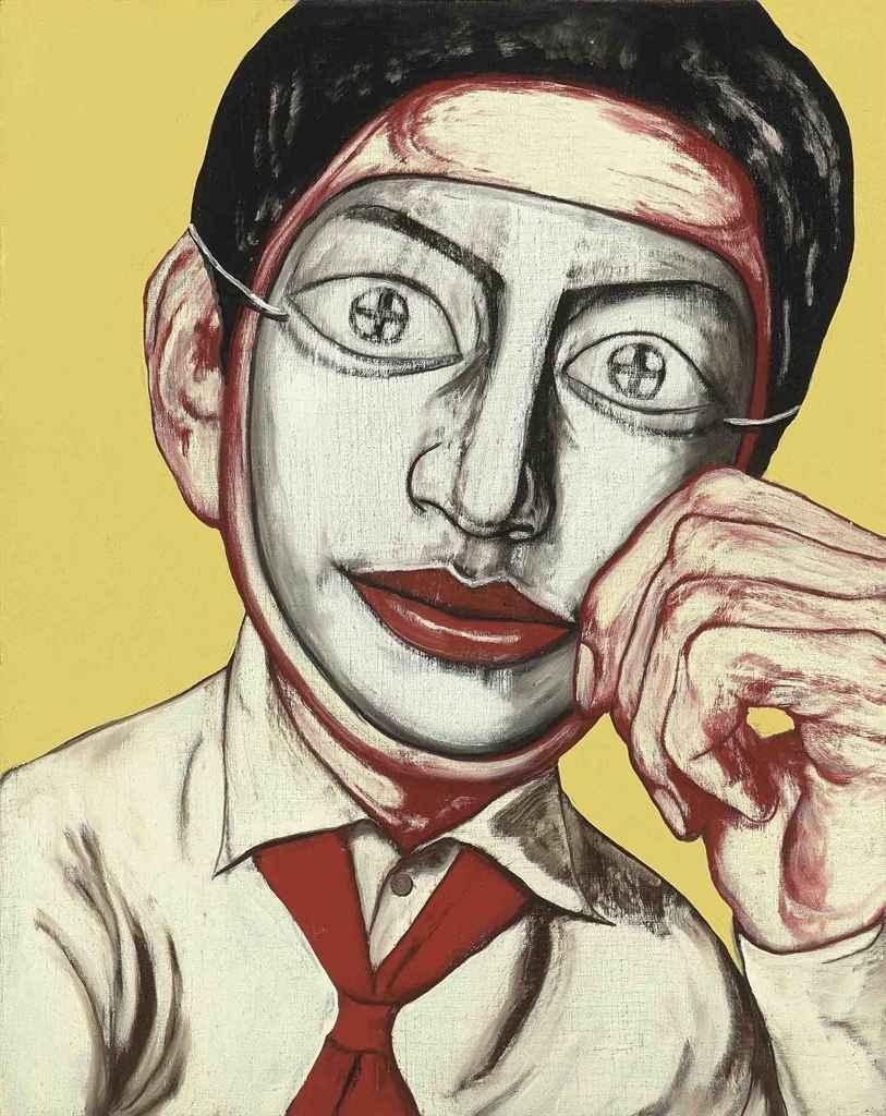 Zeng Fanzhi | Mask Series No. 0 (1997) | MutualArt
