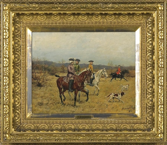Antoni Piotrowski | Out for a hunt (1883) | MutualArt