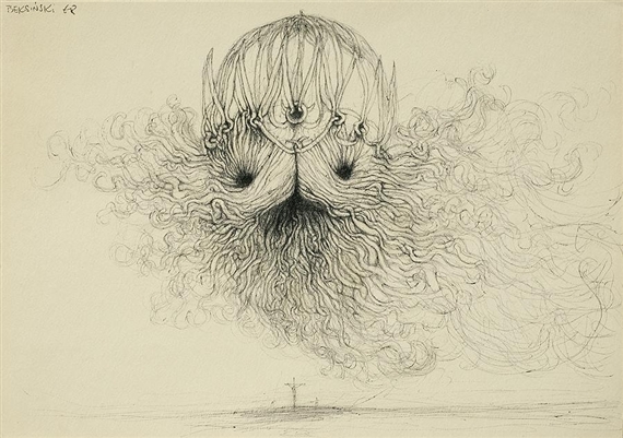 Zdzisław Beksiński | Untitled (1968) | MutualArt